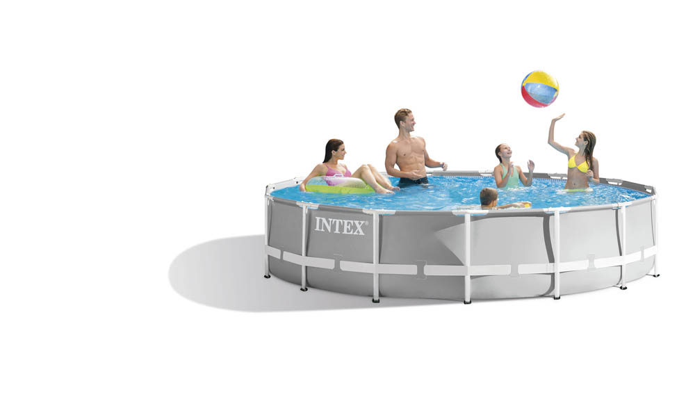Intex - Prism Frame Pool Set(457x122)- Babystore.ae Intex - Prism Frame Pool Set(457x122)- Babystore.ae