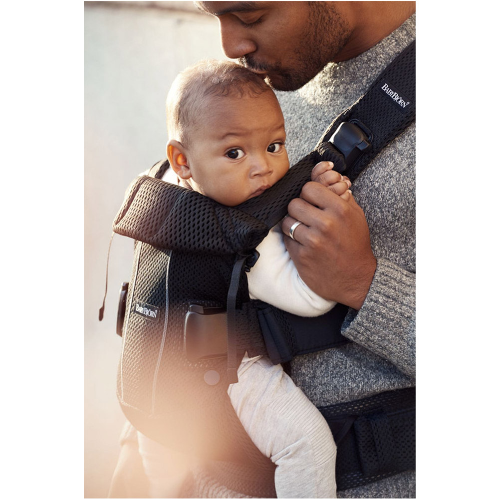 BabyBjorn - Baby 3D Mesh Carrier One Air - Black- Babystore.ae
