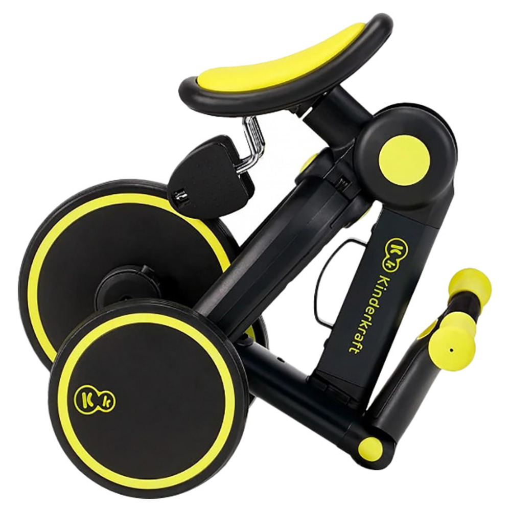 Kinderkraft - 3-in-1 4Trike Tricycle - Black Volt- Babystore.ae